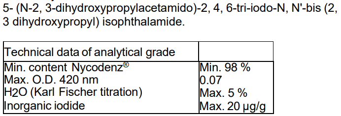 Nycodenz | Young in Frontier